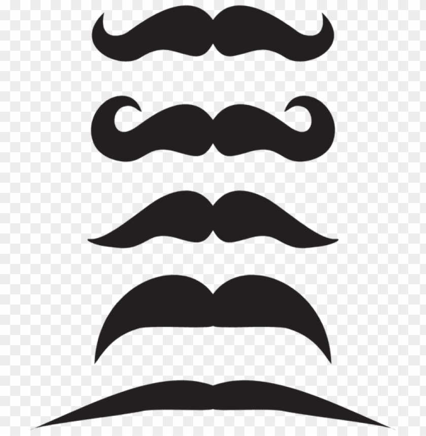 Free download | HD PNG mustache set clipart png photo - 53581 | TOPpng