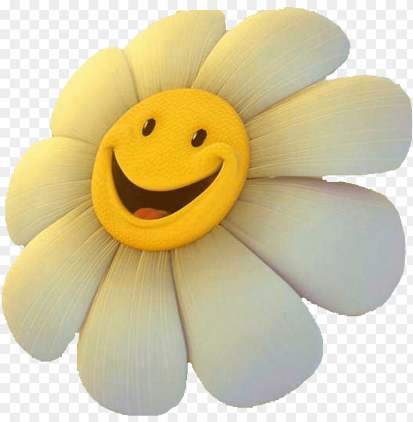 Free download | HD PNG smiling daisy flower art PNG transparent with ...