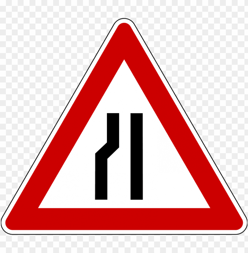 Free download | HD PNG Transparent PNG image Of narrow road warning ...