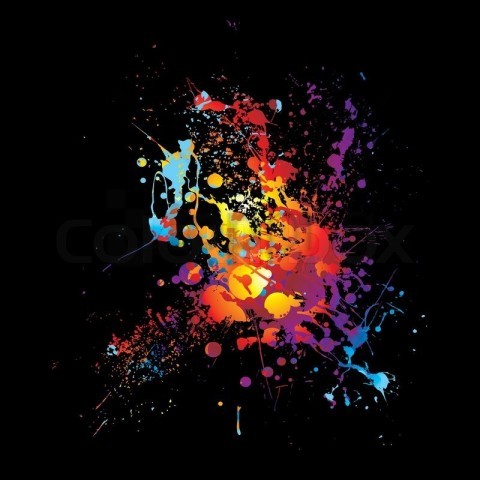 Free download | HD PNG neon color splash on white background best stock ...