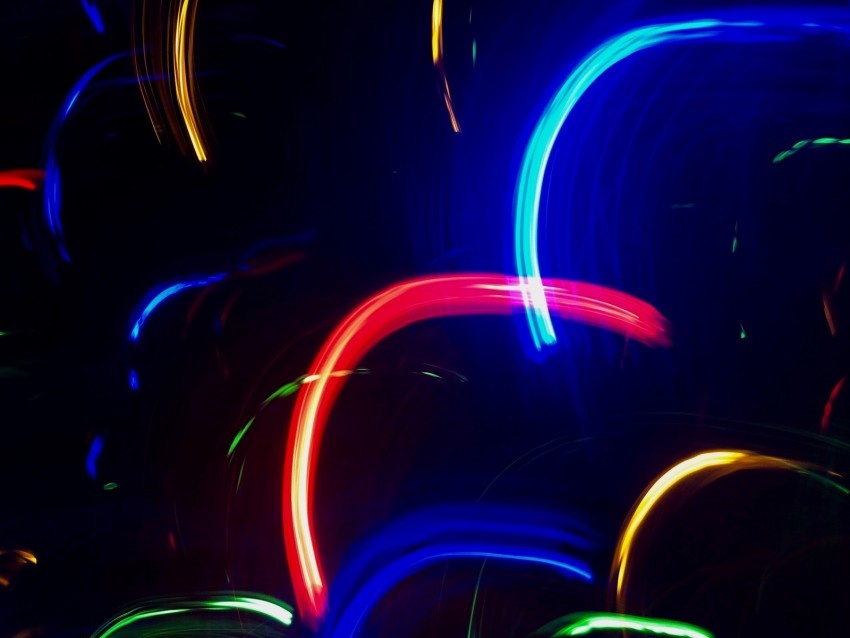 Free download | HD PNG neon line lights colorful arc 4k wallpaper | TOPpng