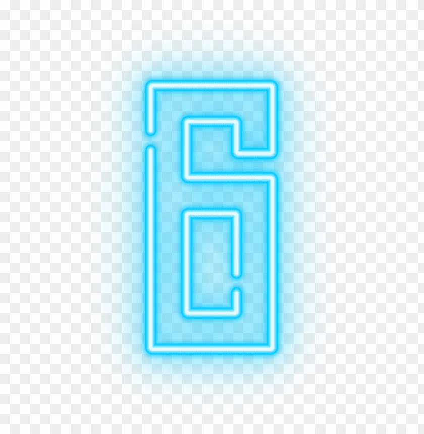 Free download | HD PNG neon number six transparent clipart png photo ...