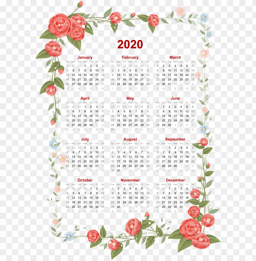 Free download | HD PNG calendar 2020 png PNG transparent with Clear ...