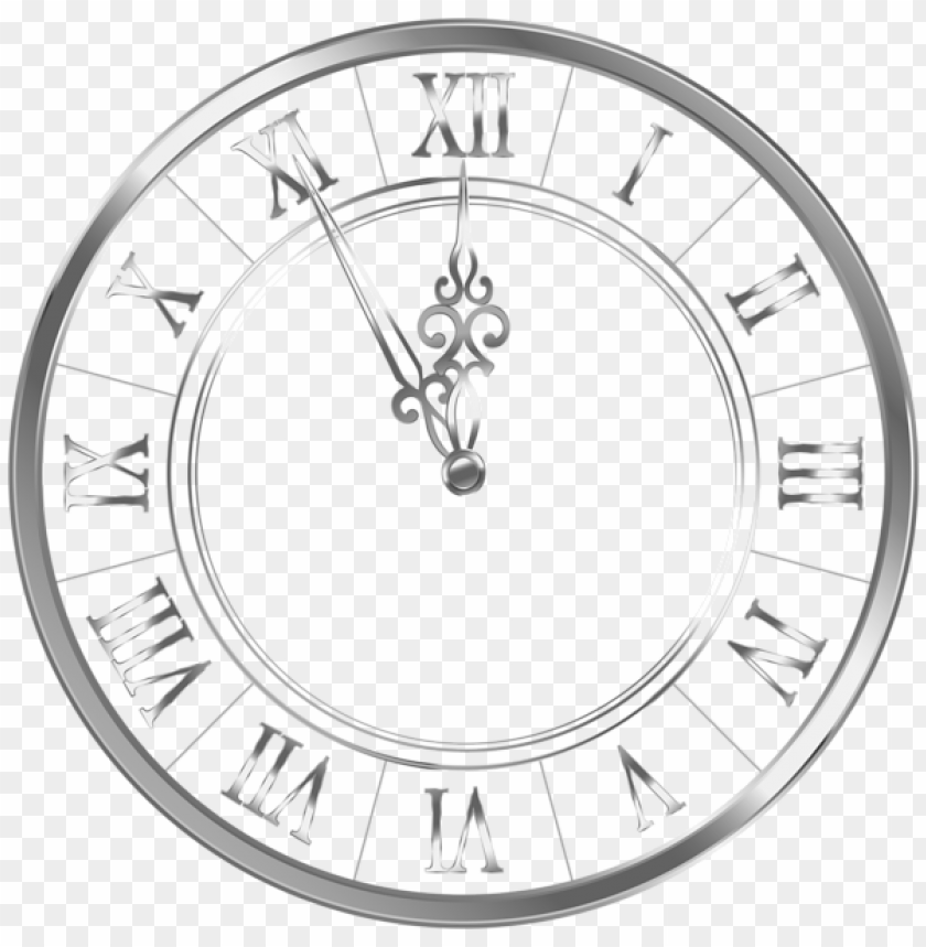 Free download | HD PNG new year silver clock PNG image with transparent ...