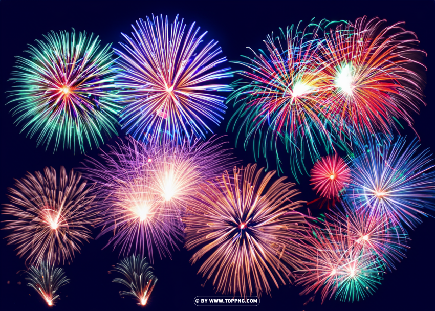 Free download | HD PNG new years eve fireworks background image - Image ...
