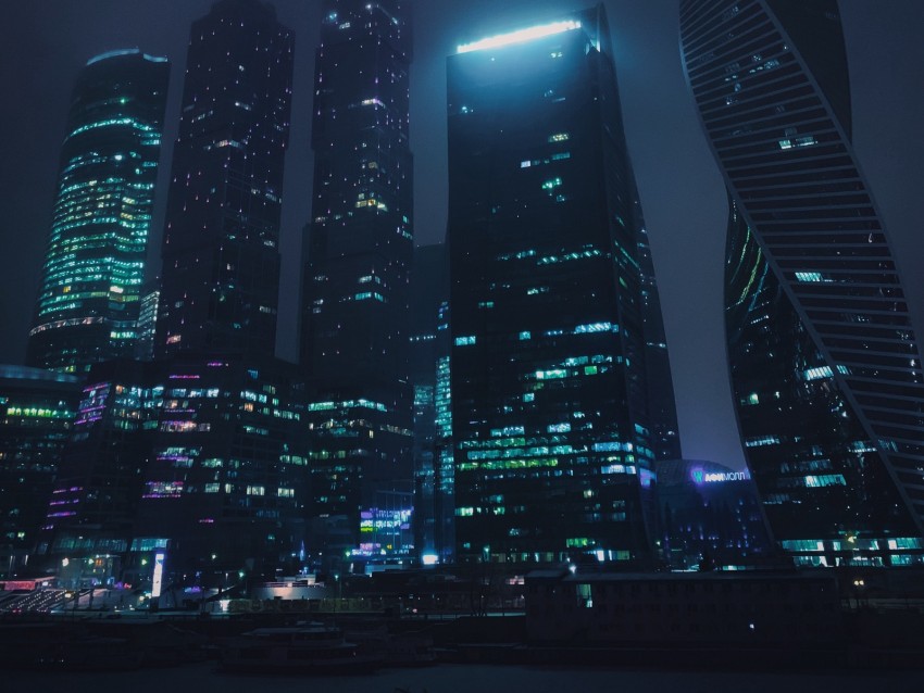 Free download | HD PNG night city city lights buildings skyscrapers ...
