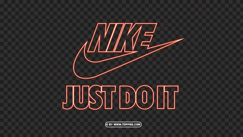 Free download | HD PNG nike logo and just do it symbol gold neon text ...