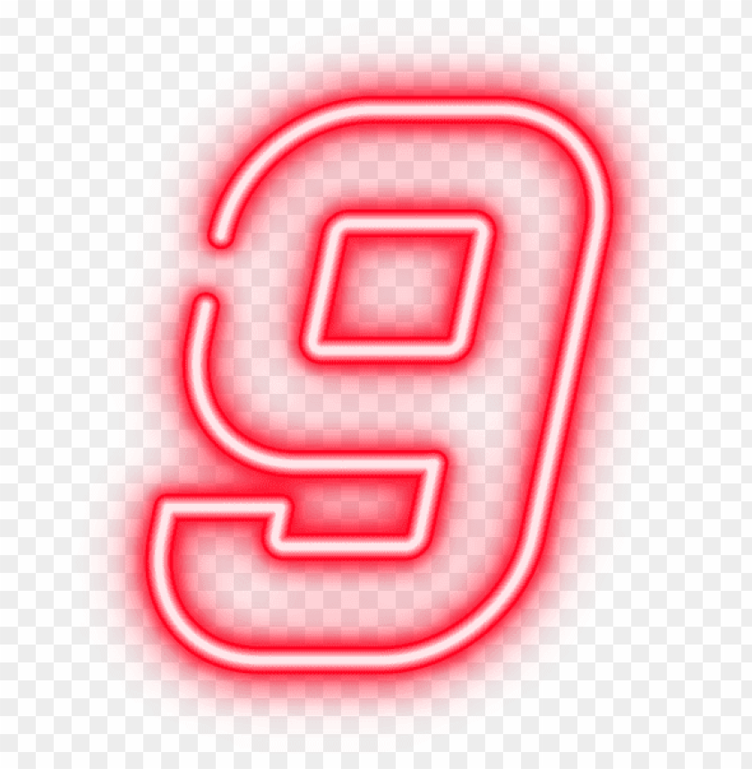 Free download | HD PNG nine red neon transparent clipart png photo ...