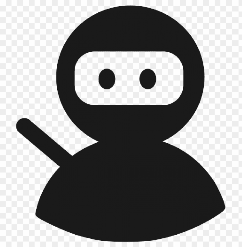 Free download | HD PNG simple ninja head icon with two swords clipart ...