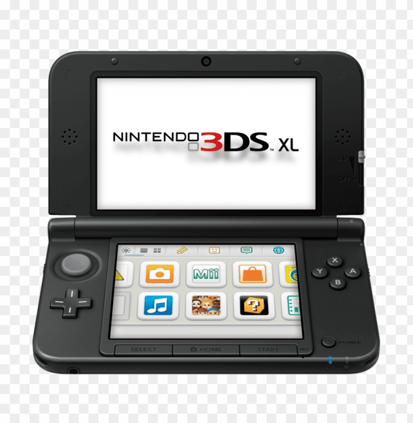 Free download | HD PNG nintendo 3ds xl opened with menu display | TOPpng
