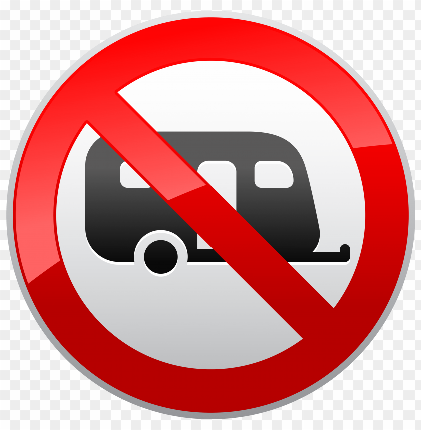 Free download | HD PNG no caravans camping allowed sign clipart png ...