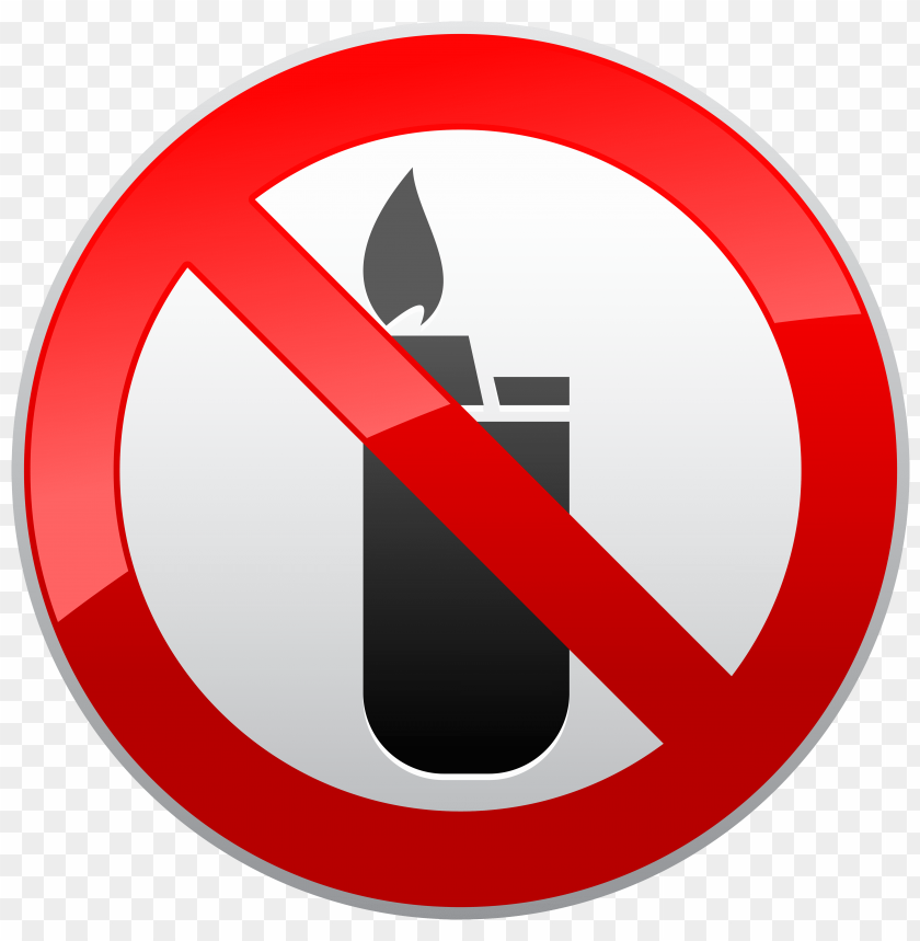 Free download | HD PNG no lighters or open flames sign clipart png ...