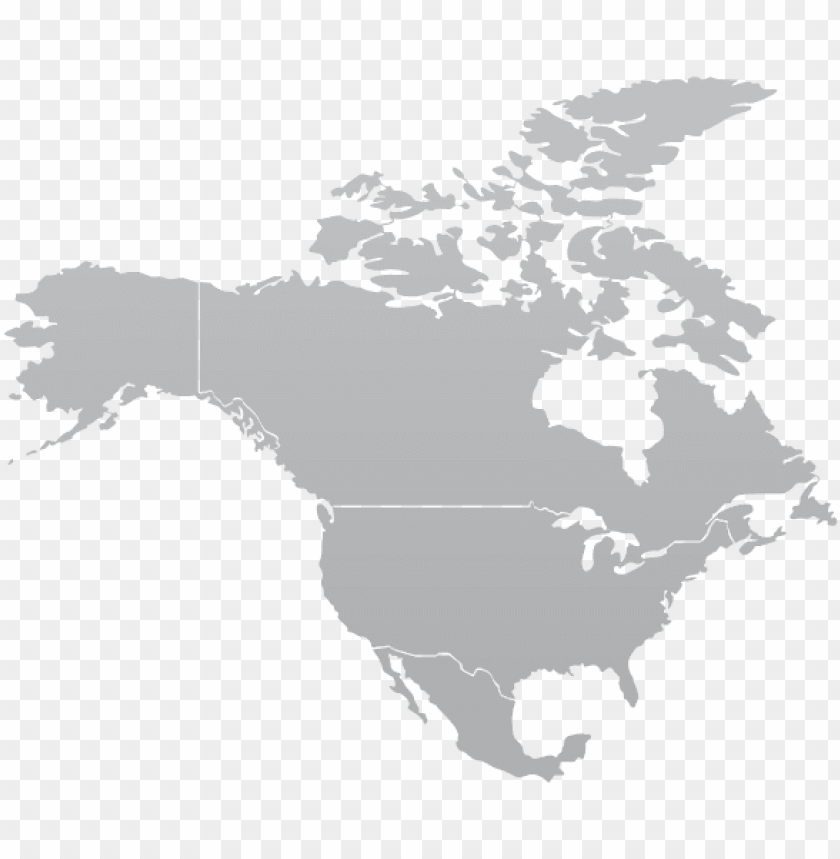 Free download | HD PNG north america map gray PNG transparent with ...