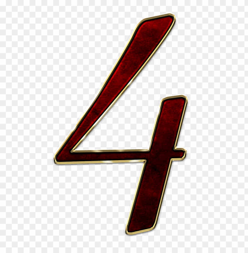 Free download | HD PNG number 4 red PNG transparent with Clear ...