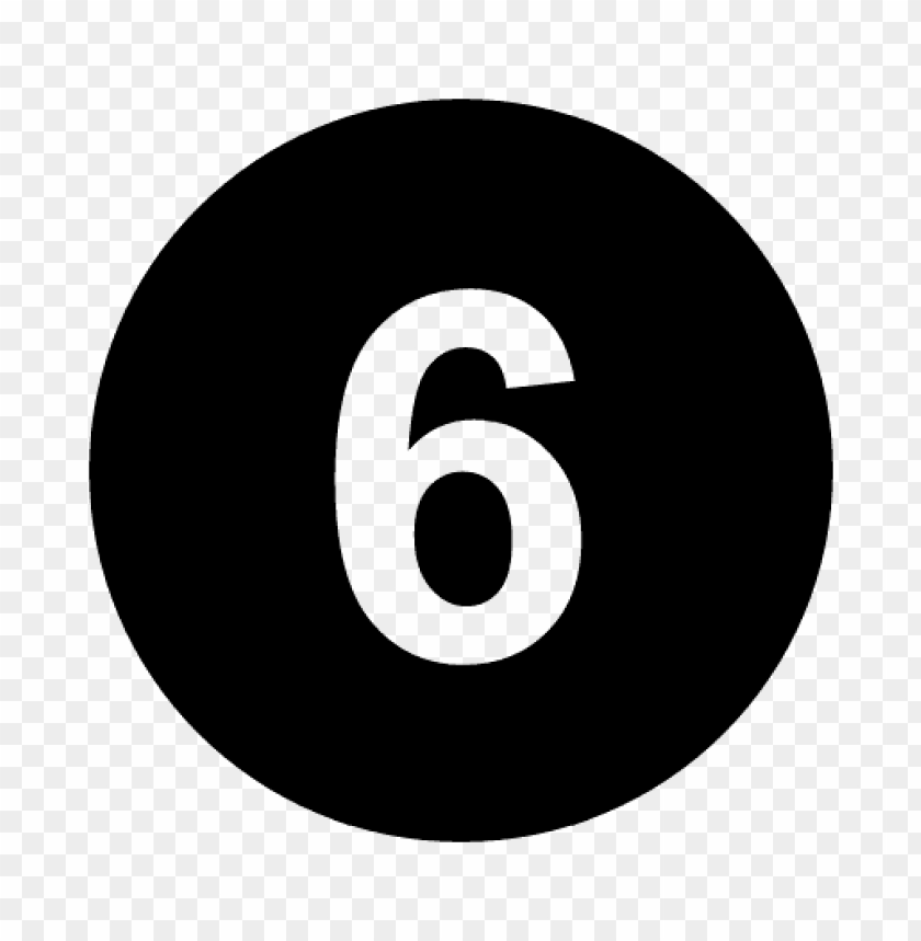 Free download | HD PNG number 6 black and white png - Free PNG Images ...