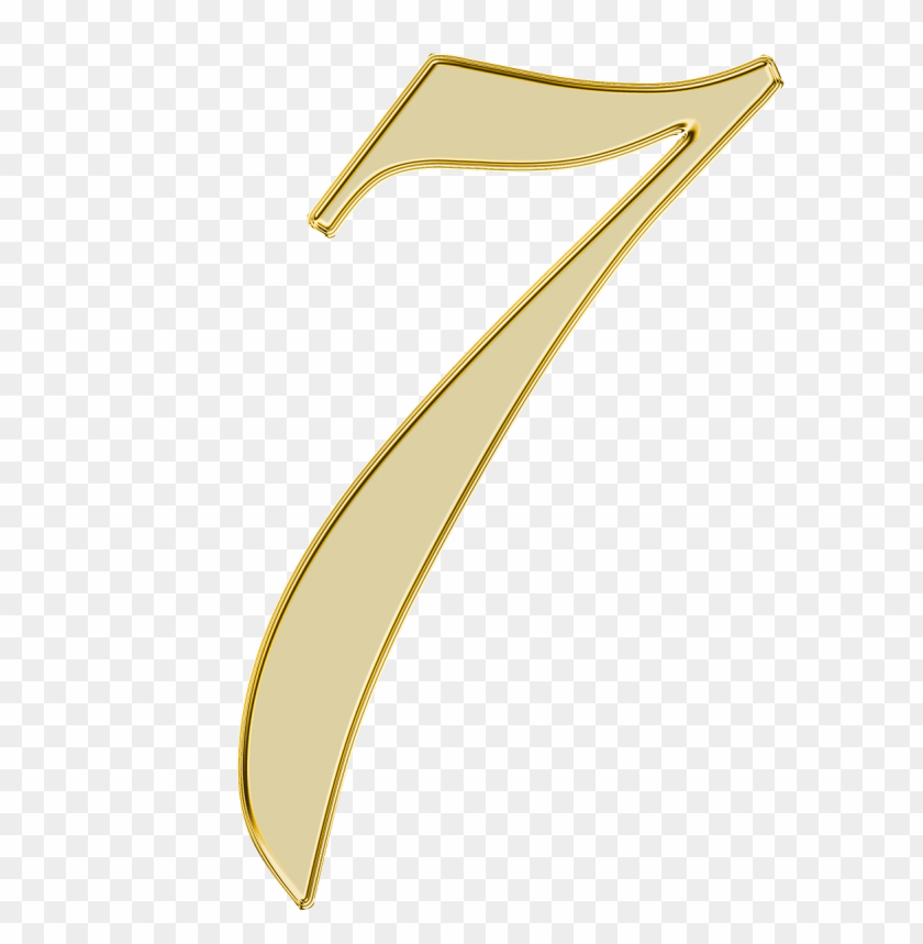 Free download | HD PNG number 7 golden PNG transparent with Clear ...