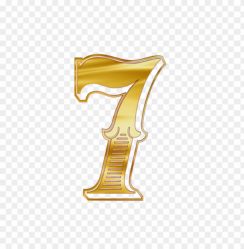Free download | HD PNG number 7 guilded PNG transparent with Clear ...