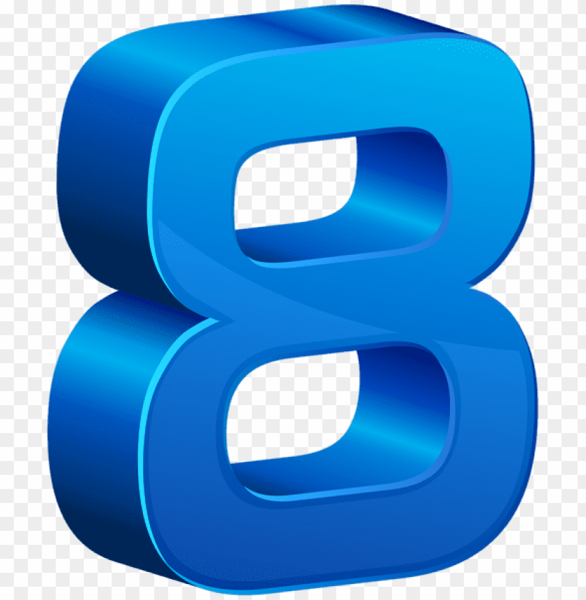 Free download | HD PNG number eight blue clipart png photo - 51718 | TOPpng