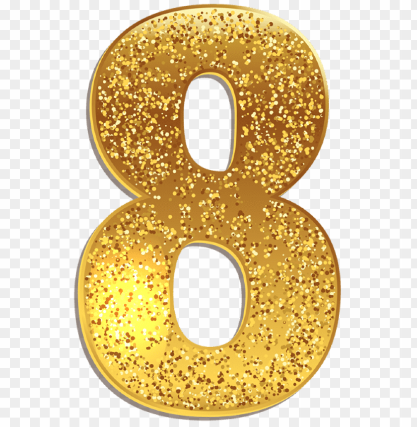 Free download | HD PNG number eight gold shining clipart png photo ...