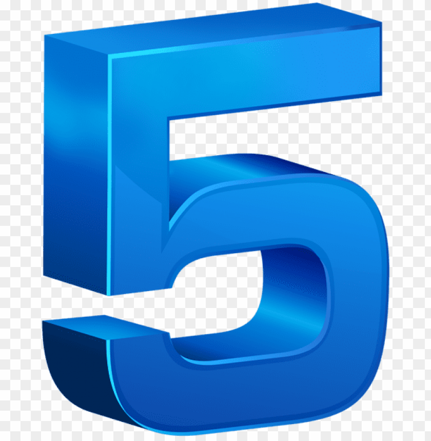 Free download | HD PNG number five blue clipart png photo - 51707 | TOPpng