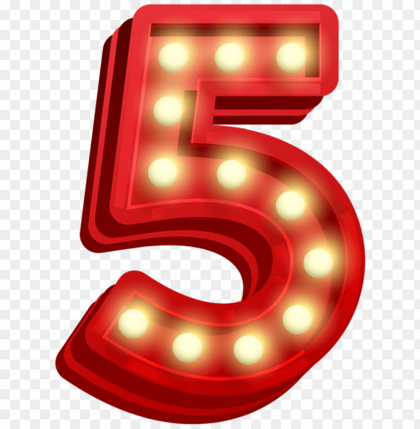 Free download | HD PNG number five glowing clipart png photo - 51206 ...