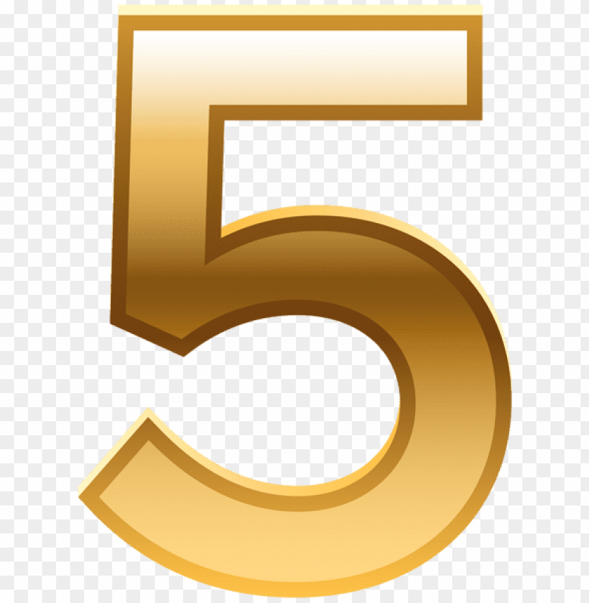 Free download | HD PNG number five golden clipart png photo - 51956 ...