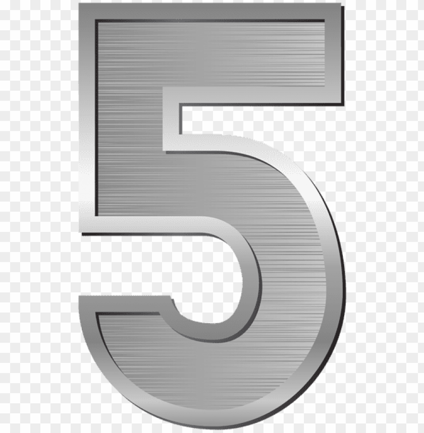 Free download | HD PNG number five silver clipart png photo - 52036 ...