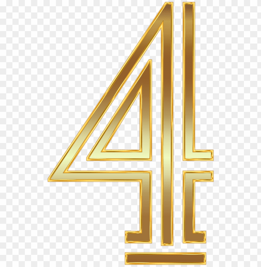 Free download | HD PNG number four gold clipart png photo - 51865 | TOPpng