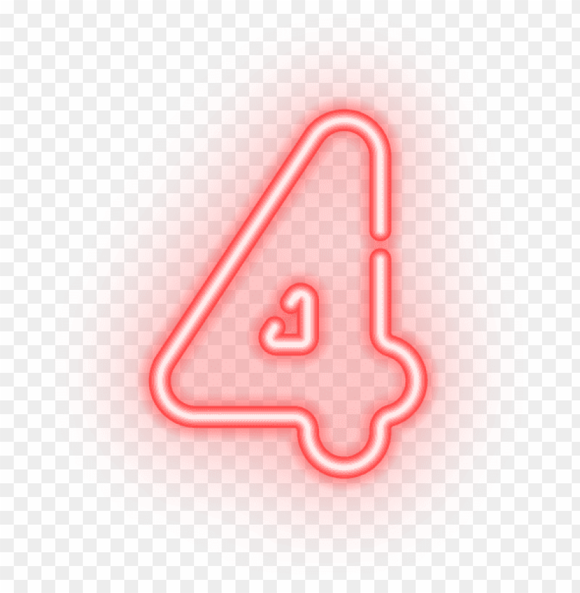 Free download | HD PNG number four neon clipart png photo - 51039 | TOPpng