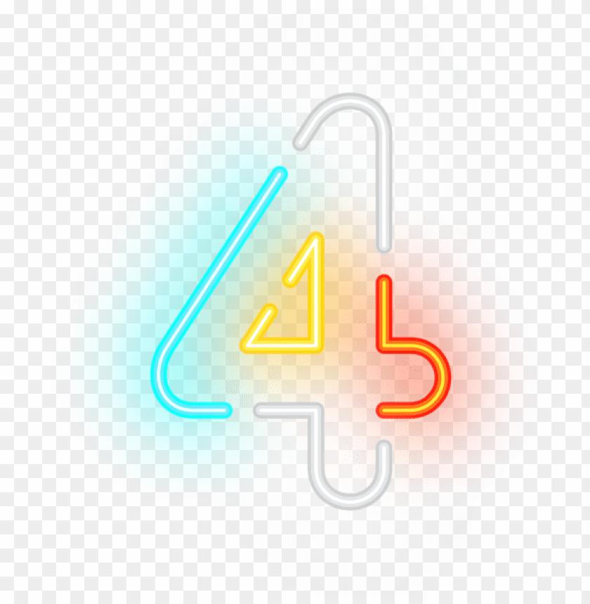 Free download | HD PNG number four neon transparent clipart png photo ...