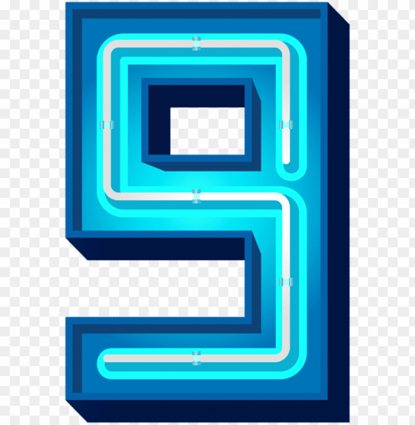 Free download | HD PNG number nine blue neon clipart png photo - 51740 ...
