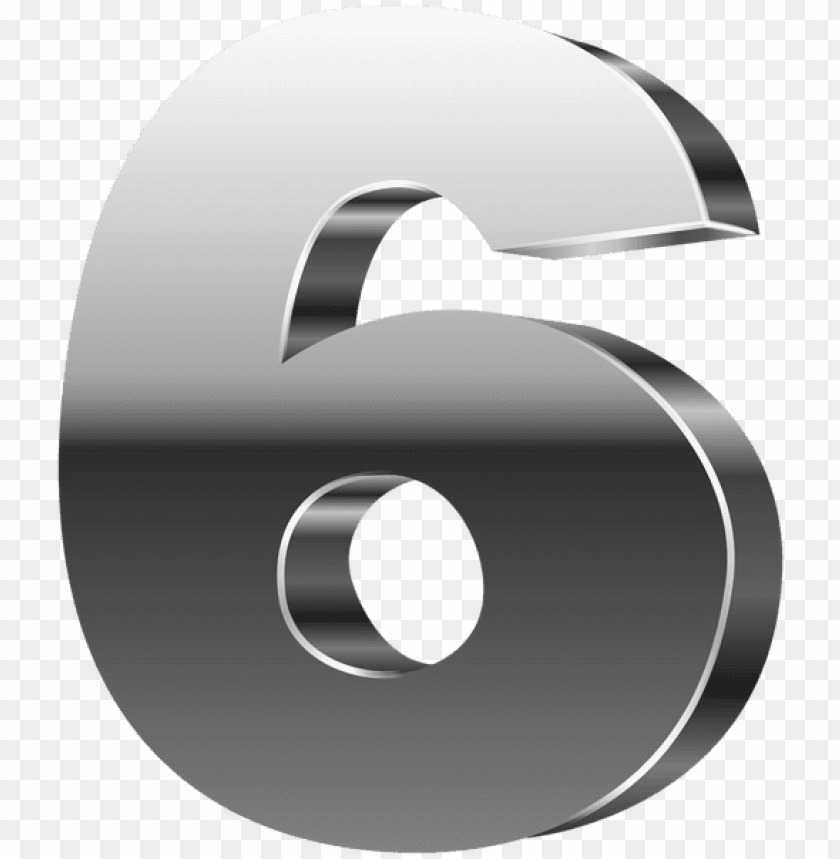 Free download | HD PNG number six 3d silver clipart png photo - 51987 | TOPpng
