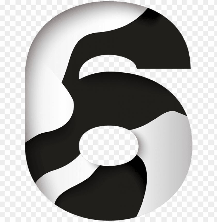 Free download | HD PNG number six black white clipart png photo - 51639 ...