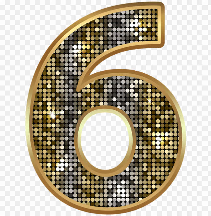 Free download | HD PNG number six deco gold clipart png photo - 50343 ...