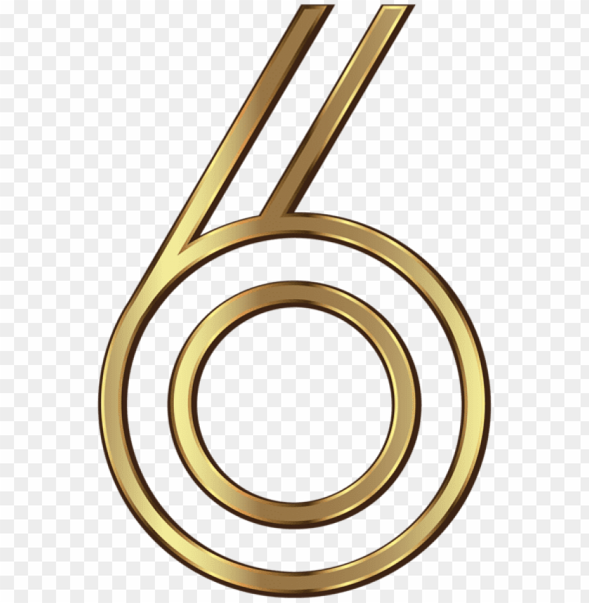 Free download | HD PNG number six golden clipart png photo - 51857 | TOPpng