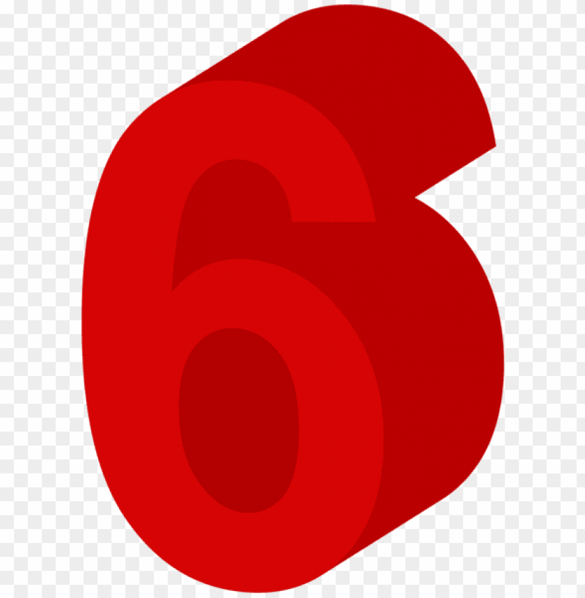 Free download | HD PNG number six red clipart png photo - 51311 | TOPpng