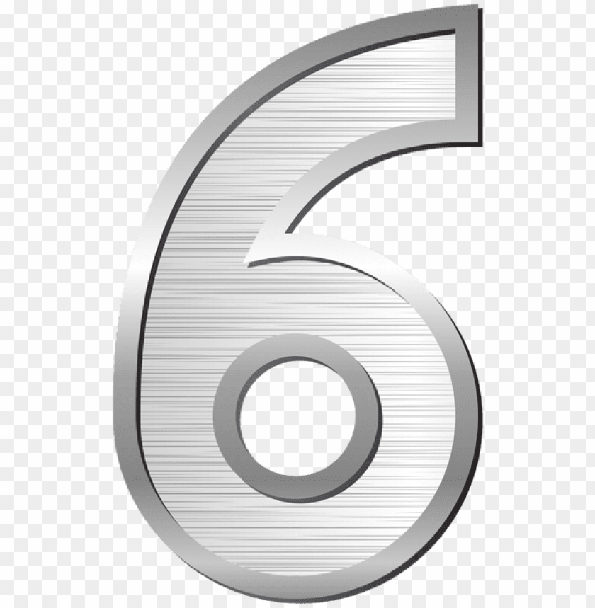 Free download | HD PNG number six silver clipart png photo - 52037 | TOPpng