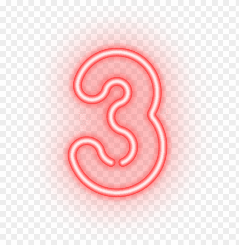 Free download | HD PNG number three neon clipart png photo - 51032 | TOPpng
