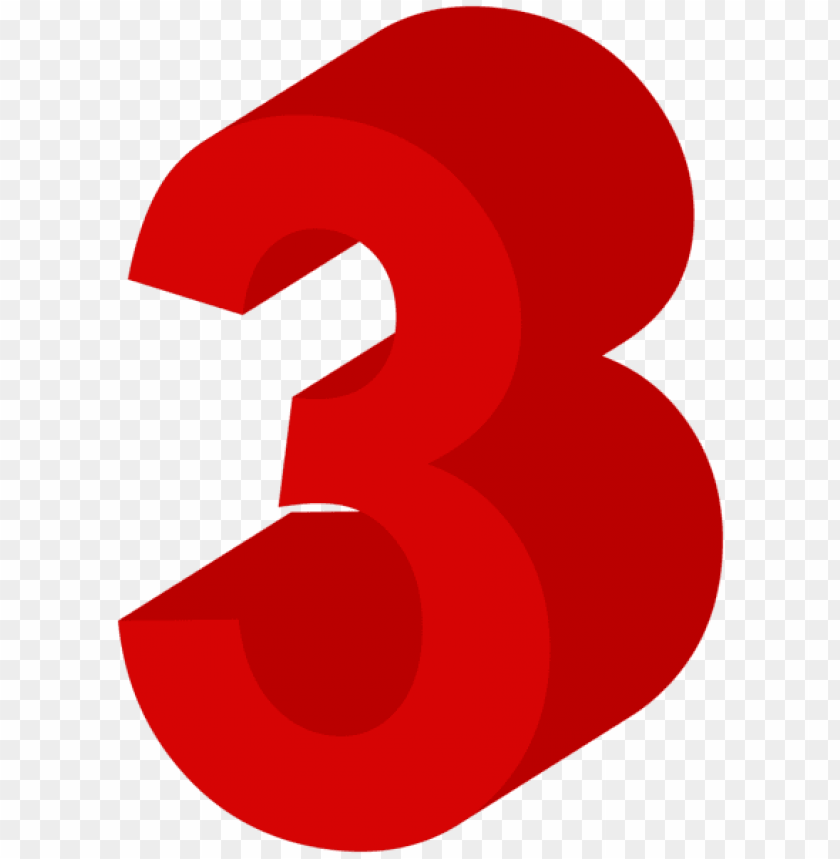 Free download | HD PNG number three red clipart png photo - 51305 | TOPpng