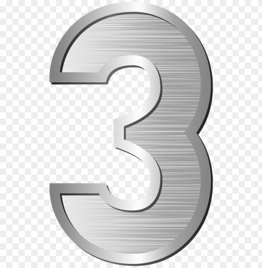 Free download | HD PNG number three silver clipart png photo - 52034 ...