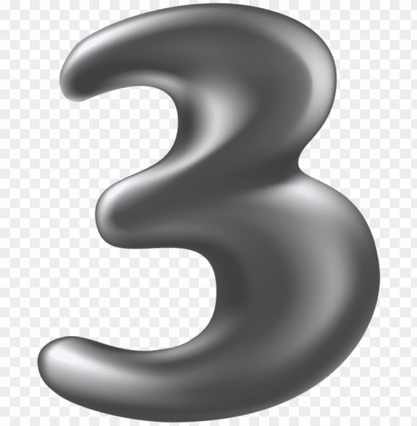 Free download | HD PNG number three silver clipart png photo - 52054 ...