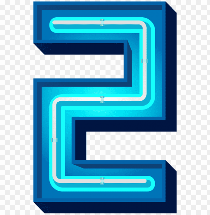 Free download | HD PNG number two blue neon clipart png photo - 51733 ...