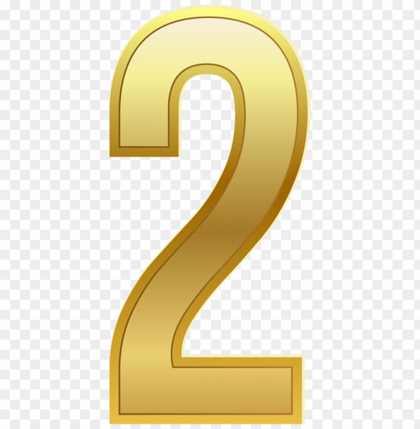 Free download | HD PNG number two gold classic clipart png photo ...