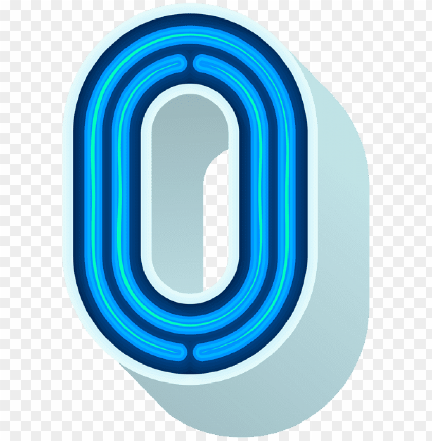 Free download | HD PNG number zero neon blue clipart png photo - 51741 ...