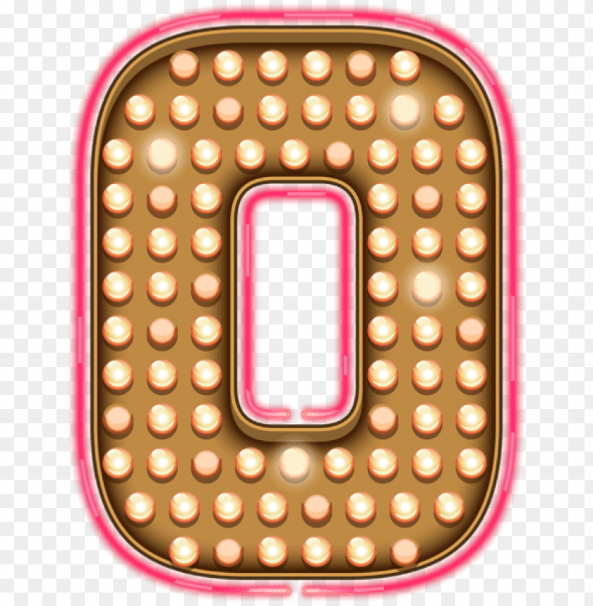 Free download | HD PNG number zero neon lights transparent clipart png ...