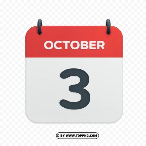 Free download | HD PNG october 3rd transparent hd png date vector ...