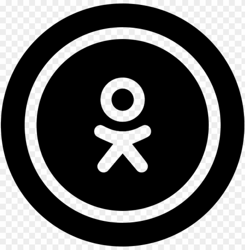 Free download | HD PNG odnoklassniki black circle logo png | TOPpng