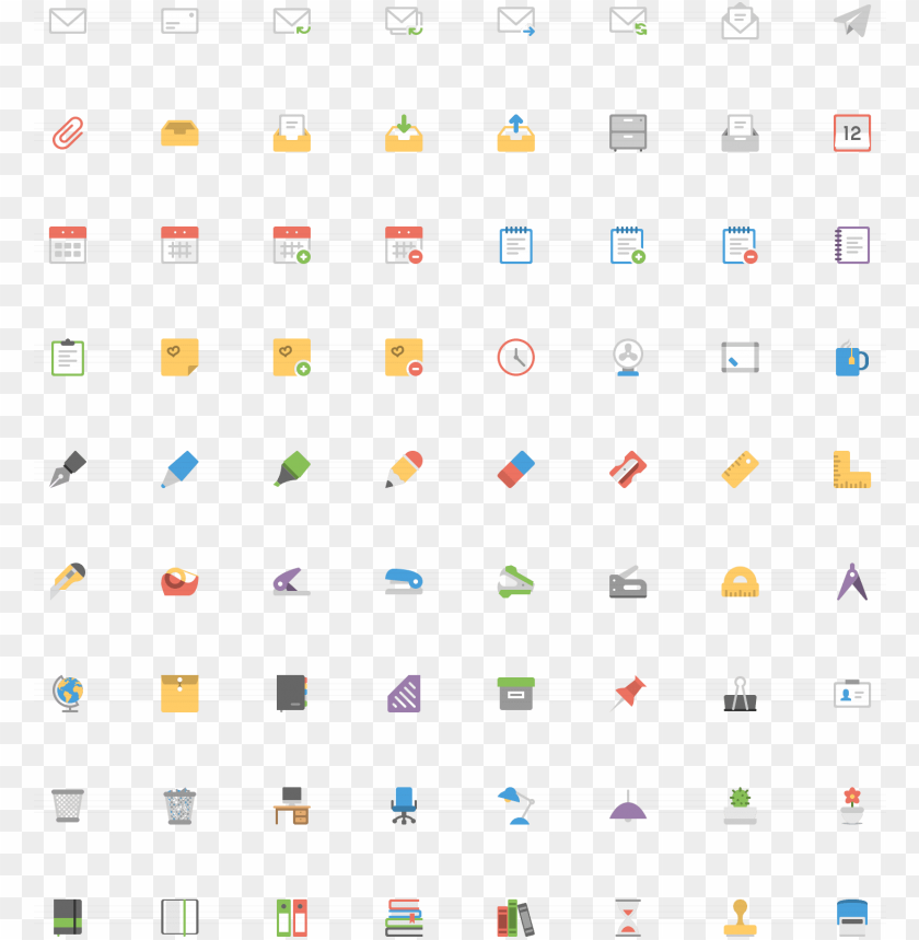 Free download | HD PNG office flat icons flat icon edit vector png ...