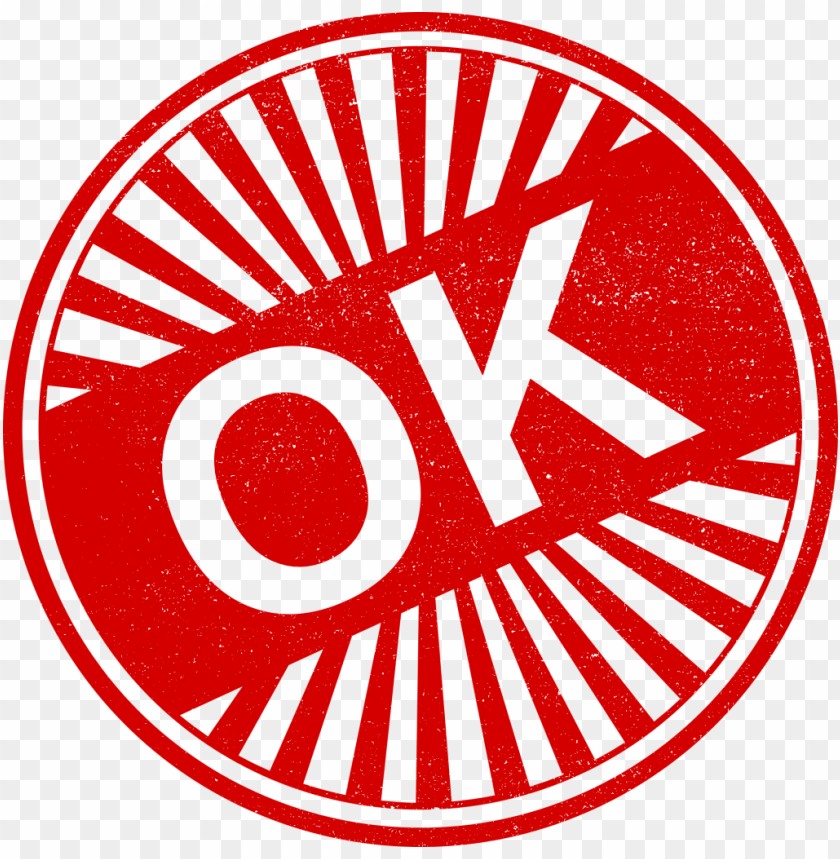 Free download | HD PNG circular ok stamp in bold red with stars png png ...