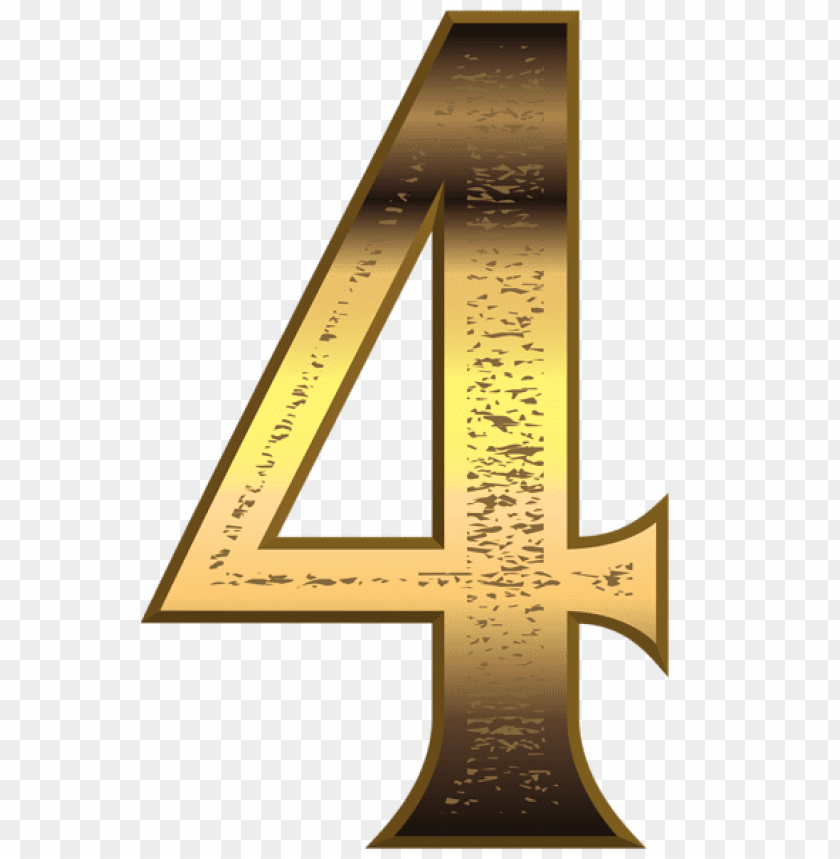 Free download | HD PNG old gold number four clipart png photo - 51965 ...